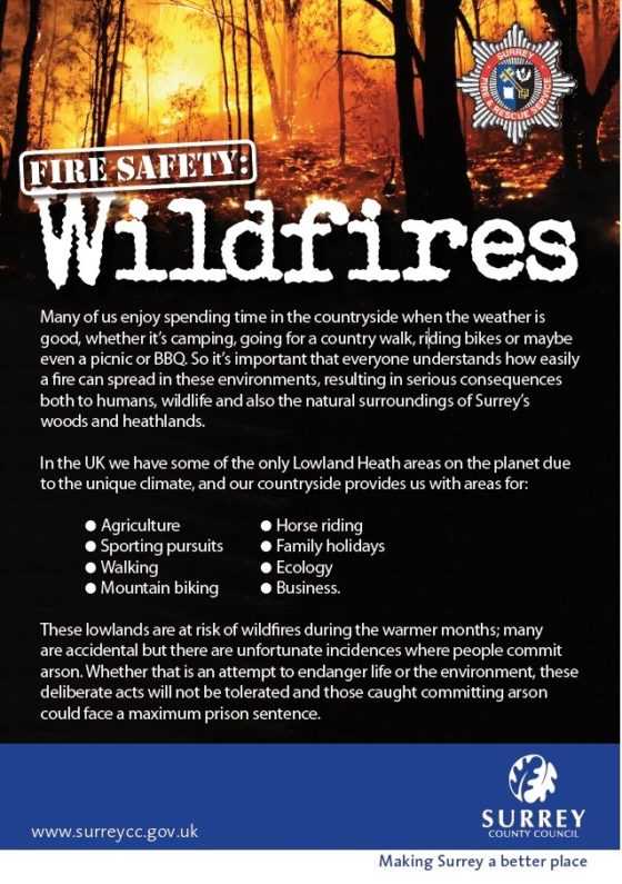 Reporting and preventing fires! - Thames Basin Heaths